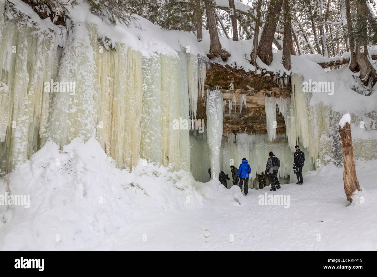 Eben Junction, Michigan - The Eben Ice Caves, also known as the Rock ...