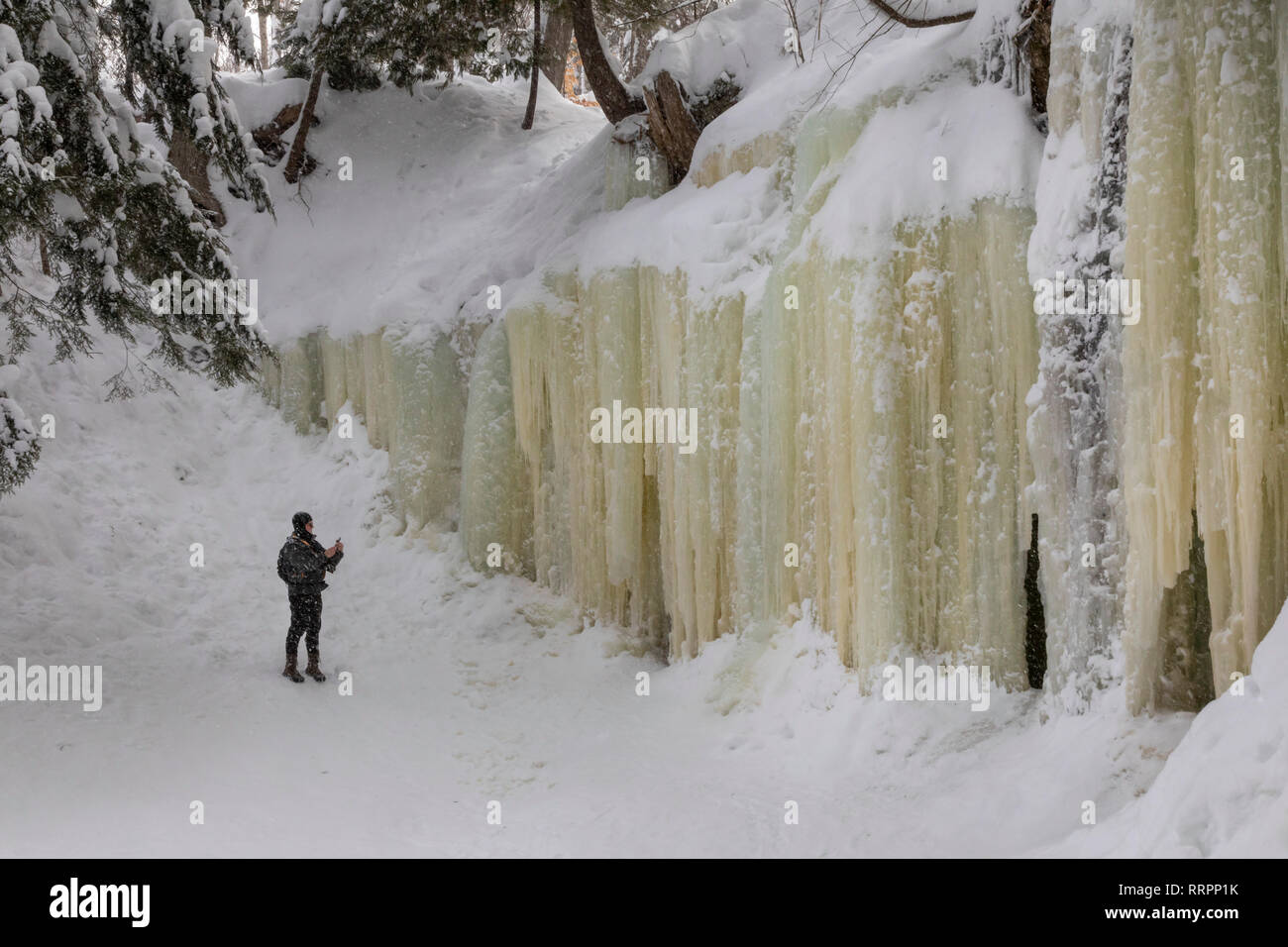 Eben Junction, Michigan - The Eben Ice Caves, also known as the Rock ...