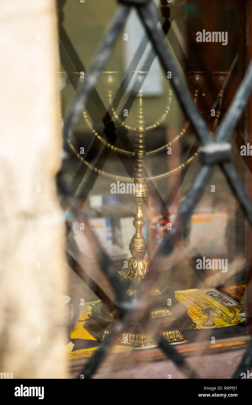 Menorah by window hi-res stock photography and images - Alamy