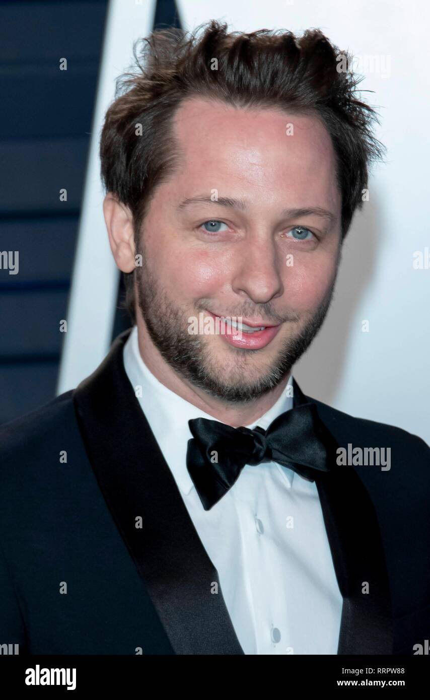 Derek Blasberg attends the Vanity Fair Oscar Party at Wallis Annenberg ...