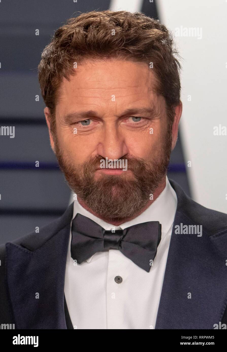 Gerard Butler attends the Vanity Fair Oscar Party at Wallis Annenberg ...