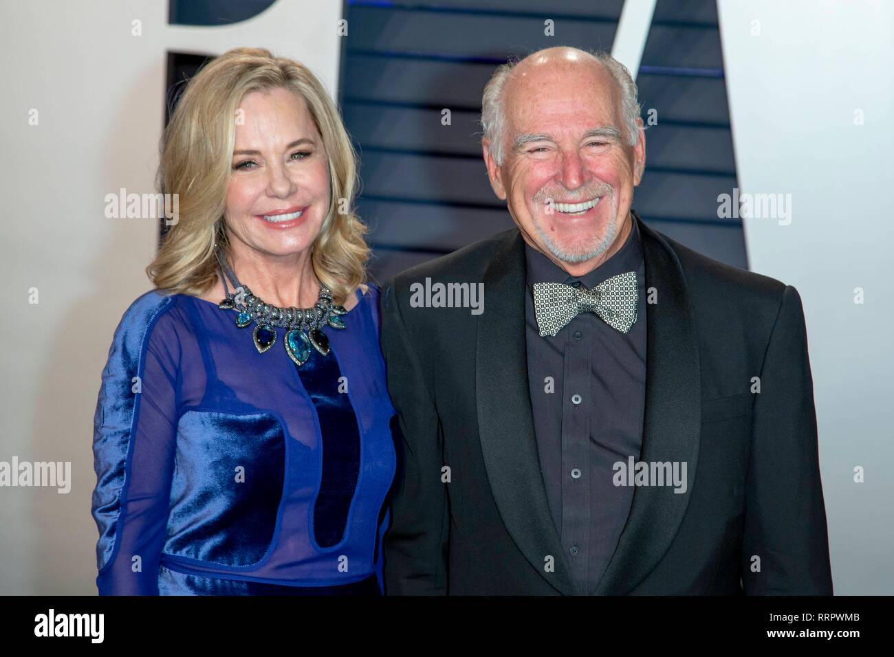 Jane Slagsvol and Jimmy Buffett attend the Vanity Fair Oscar Party at ...