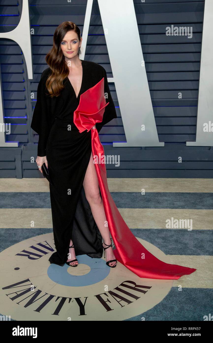 Lydia Hearst attends the Vanity Fair Oscar Party at Wallis Annenberg ...