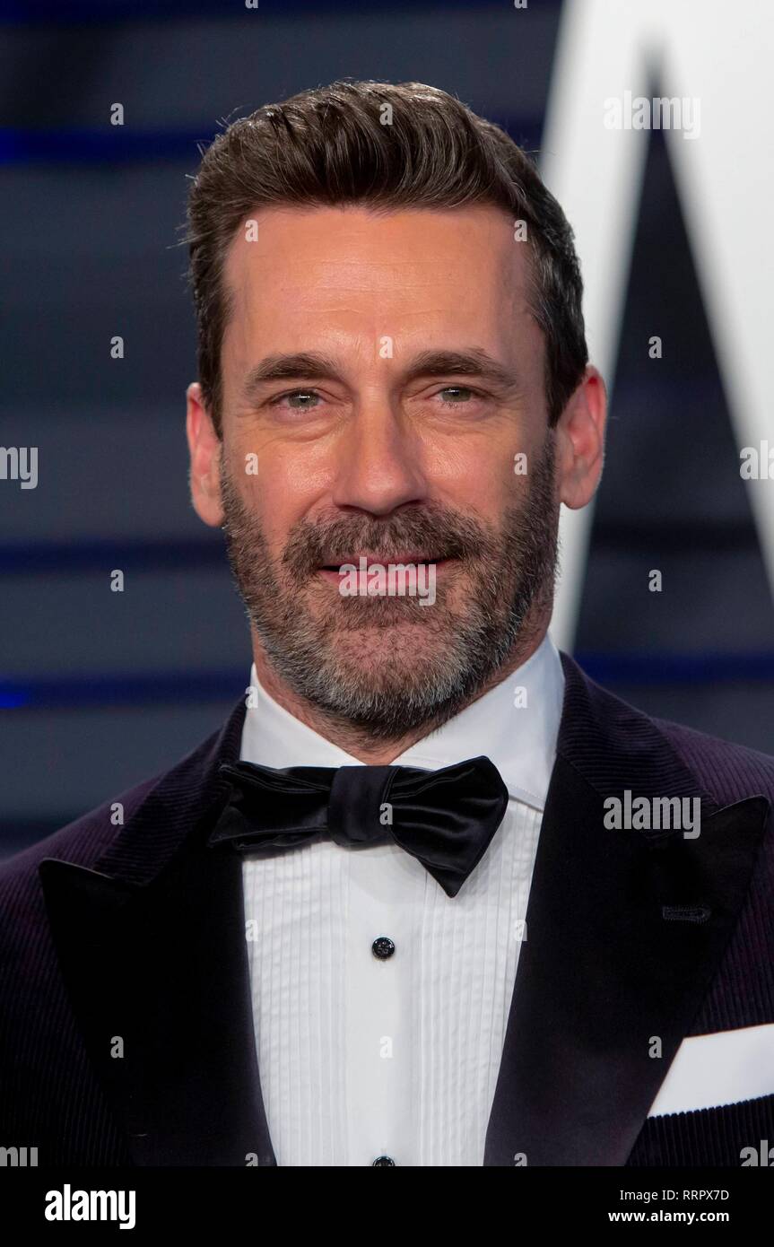 Jon Hamm attends the Vanity Fair Oscar Party at Wallis Annenberg Center ...