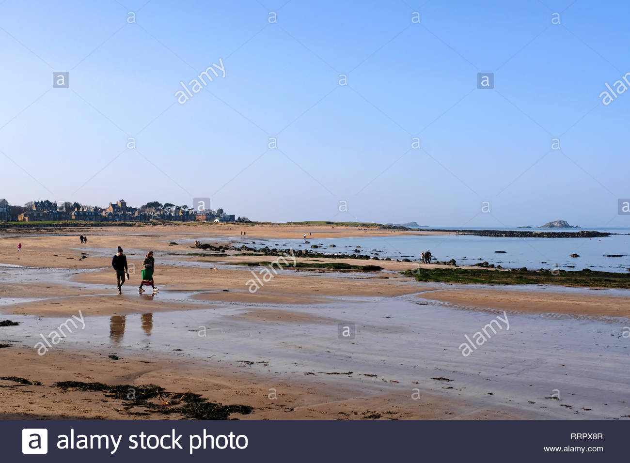 West bay beach north berwick hi-res stock photography and images - Alamy