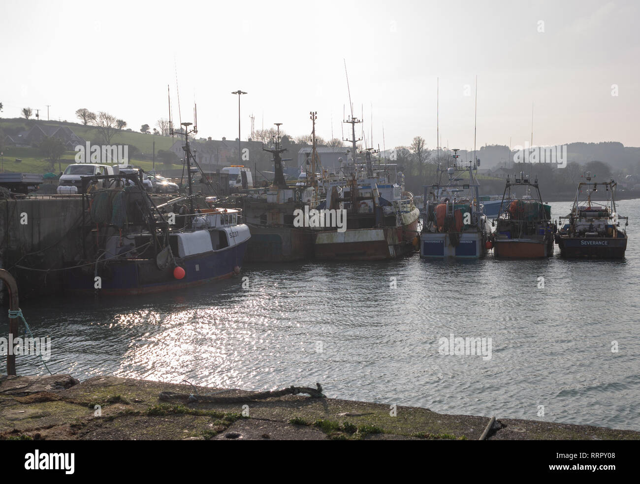 The quay, Union Hall, West Cork, Ireland, February 26th 2019 With the ...