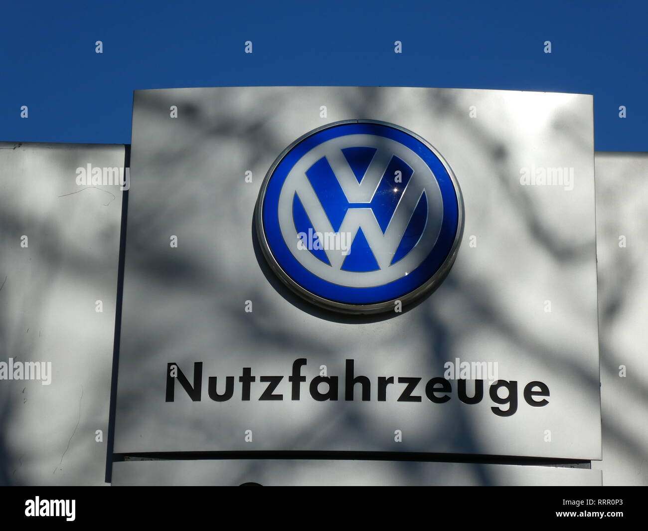 24 February 2019, Köln: The logo of the German automobile manufacturer ...
