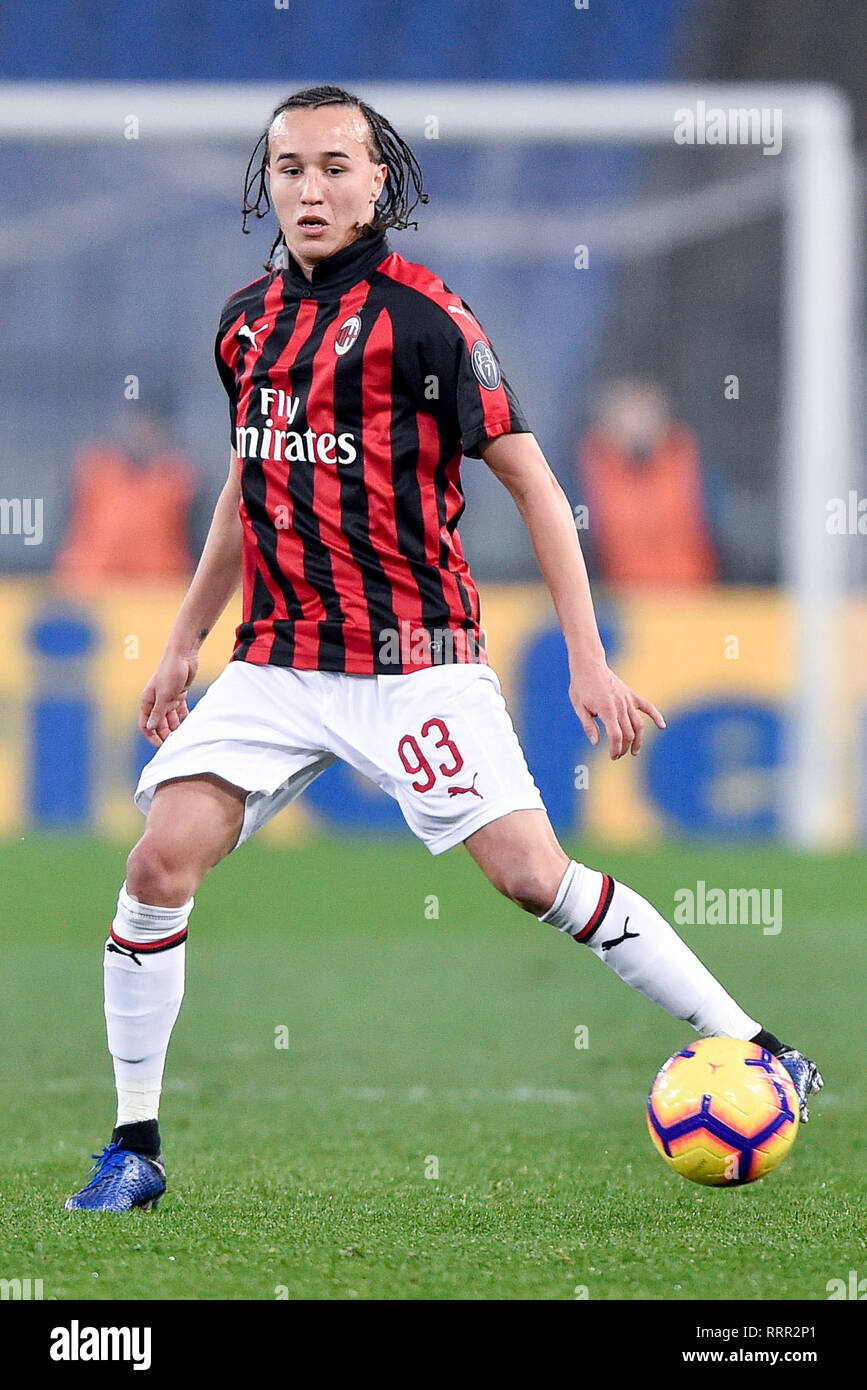 Diego Laxalt of Milan during the Italian Tim Cup Semi-Final match ...