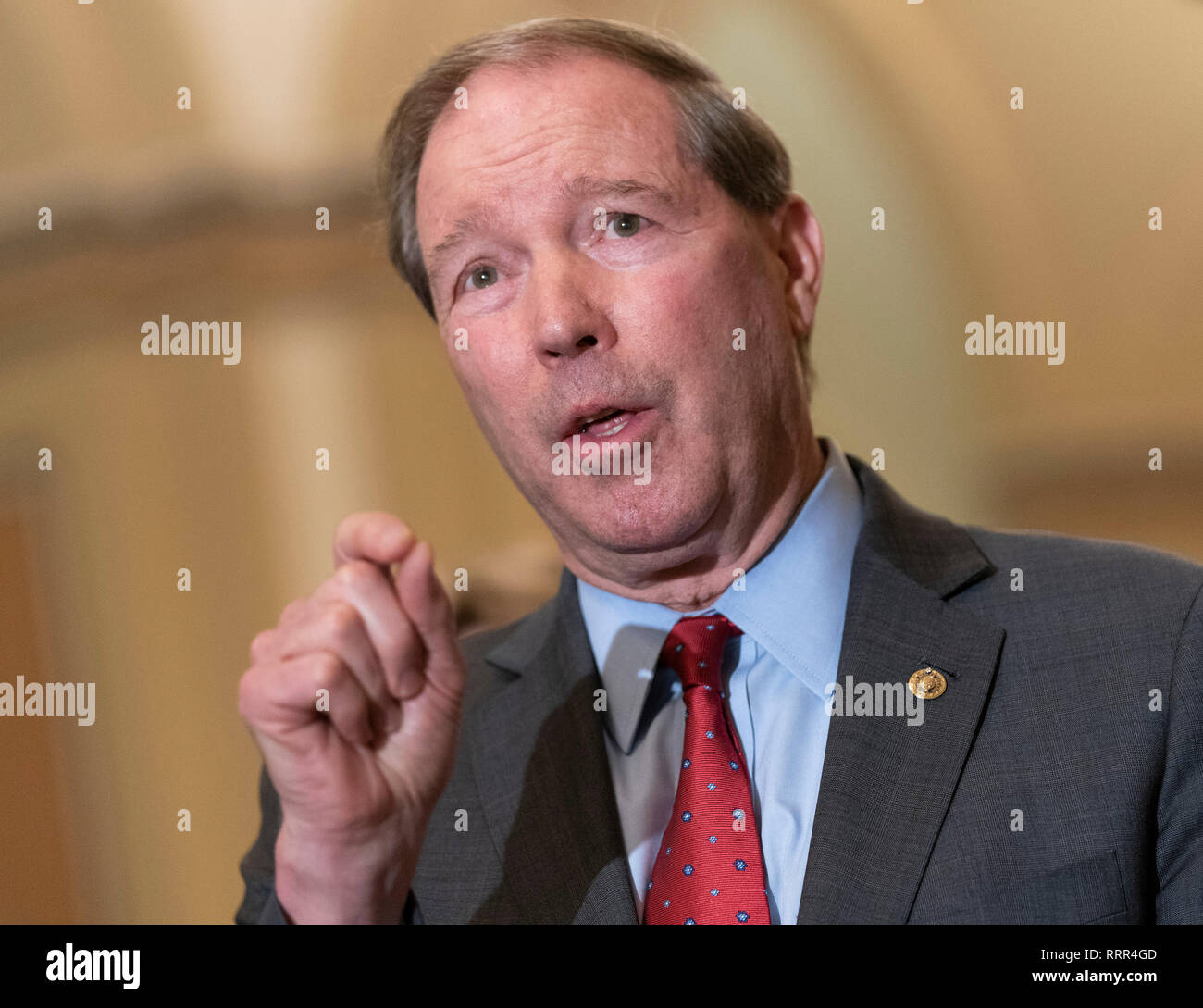 United States Senator Tom Udall (Democrat of New Mexico) speaks on ...