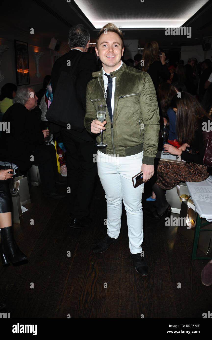 John Galea seen during the LFW Nina Naustdal s/s19 catwalk show ...