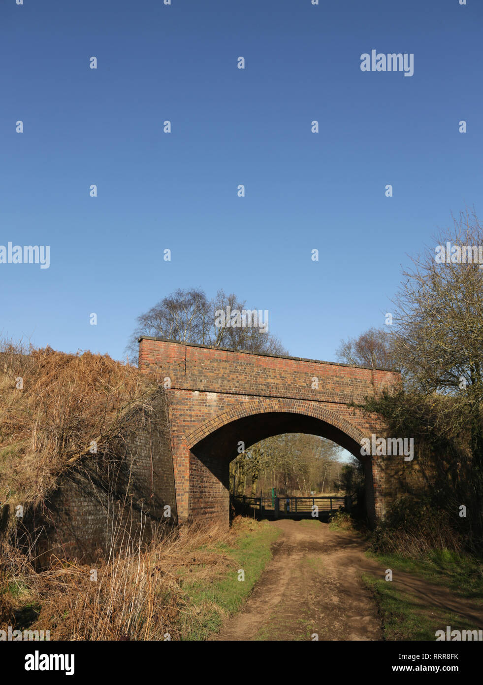 The Severn valley railway bridge at the entrance to the Rifle range ...