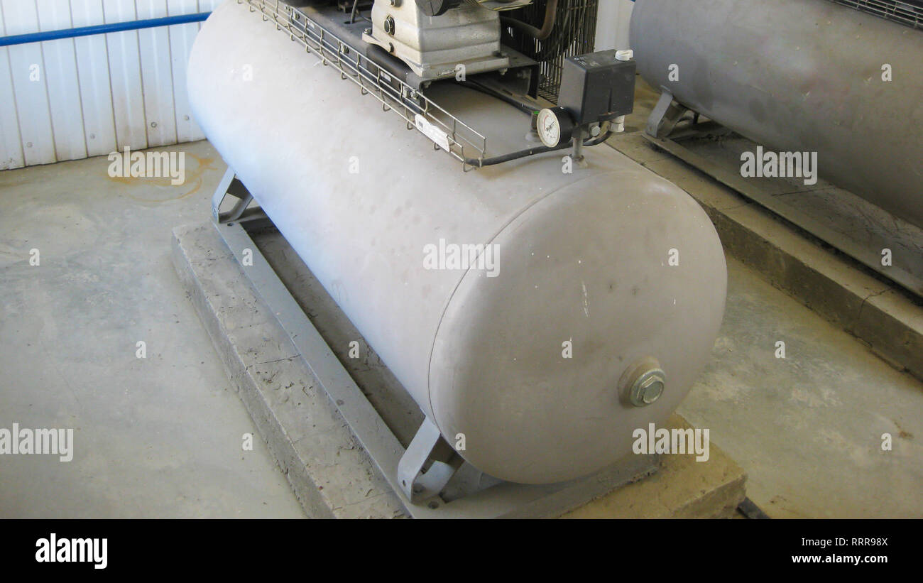 Air compressor. equipment for creation of pressure air. Equipment for ...