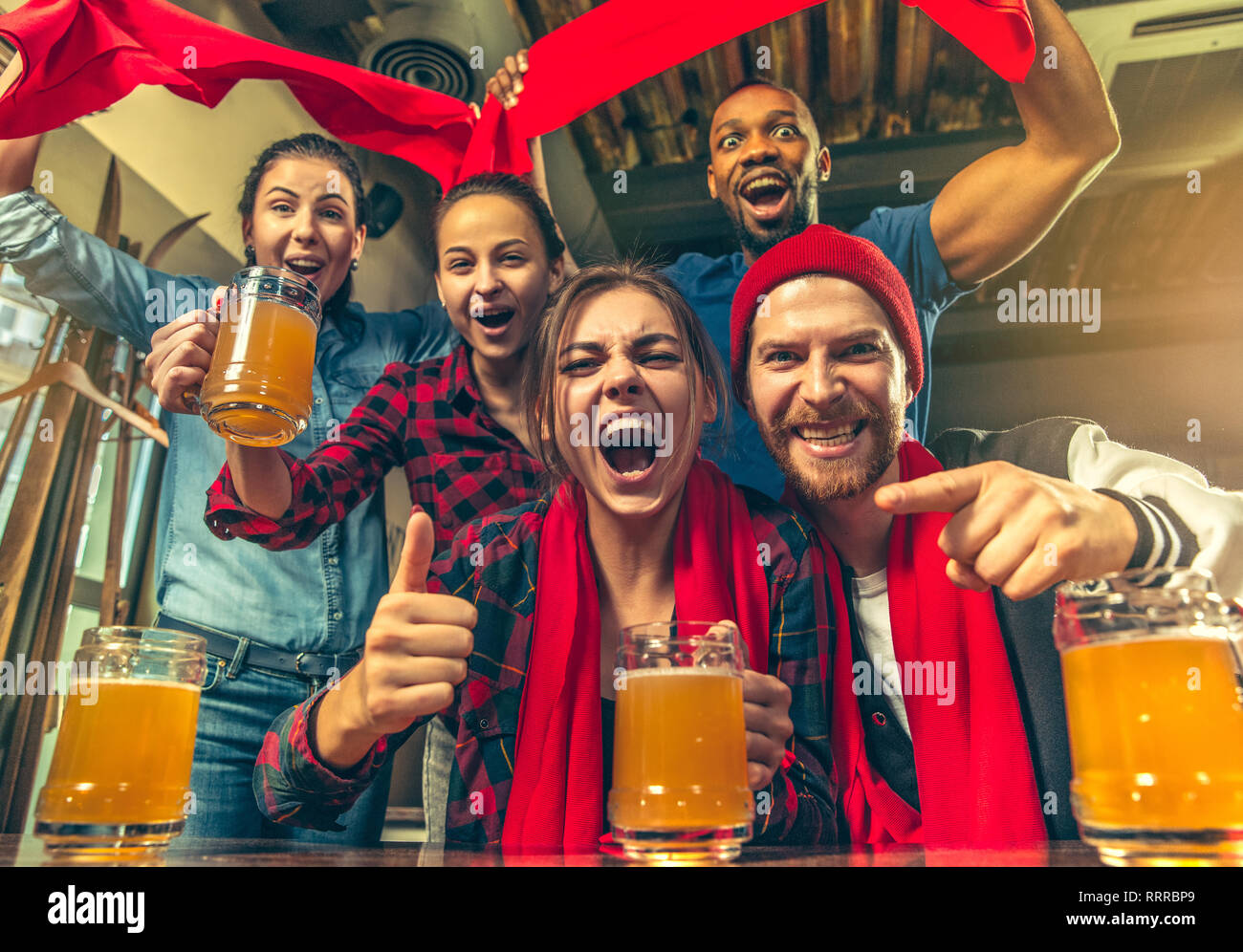 Female football fans drinking england hi-res stock photography and ...