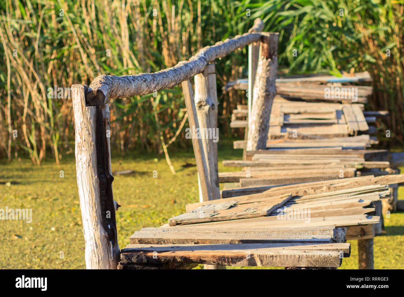 Traditional wooden bridge over creek hi-res stock photography and ...