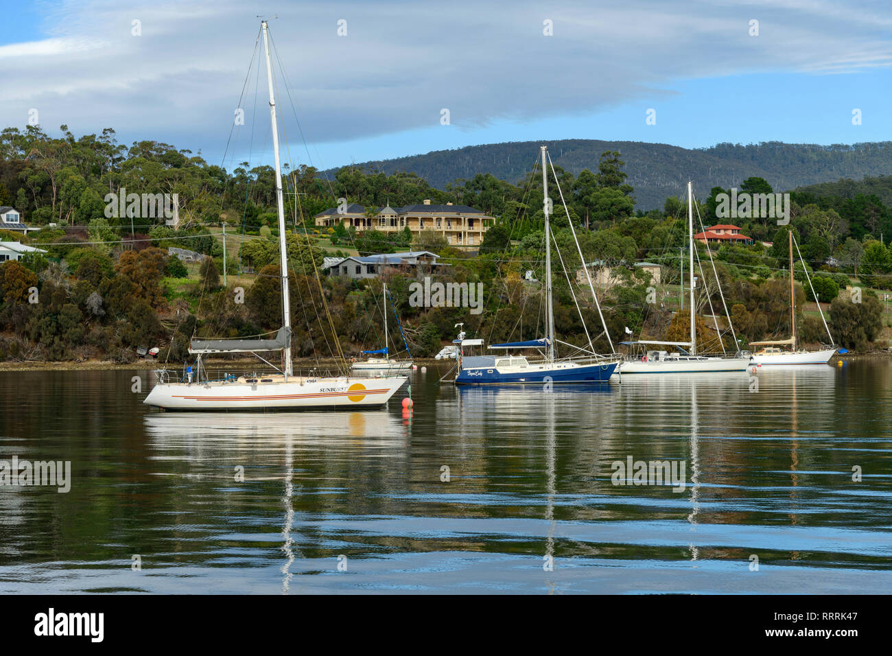 Oceania, Australia, Australian, Tasmania, Southern, Margate, boats near ...