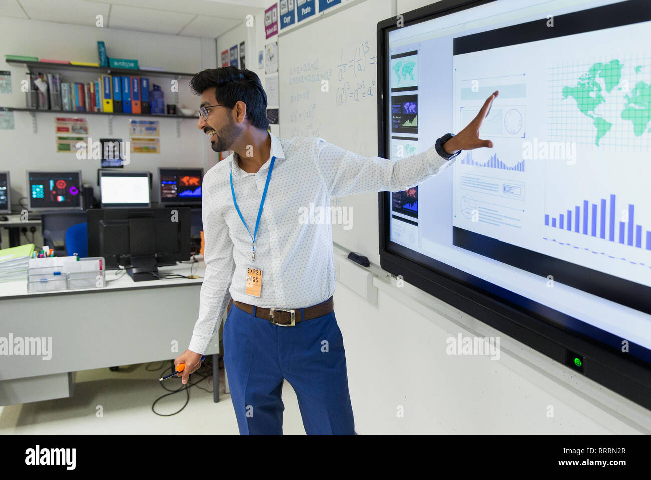 Black male teacher hi-res stock photography and images - Alamy