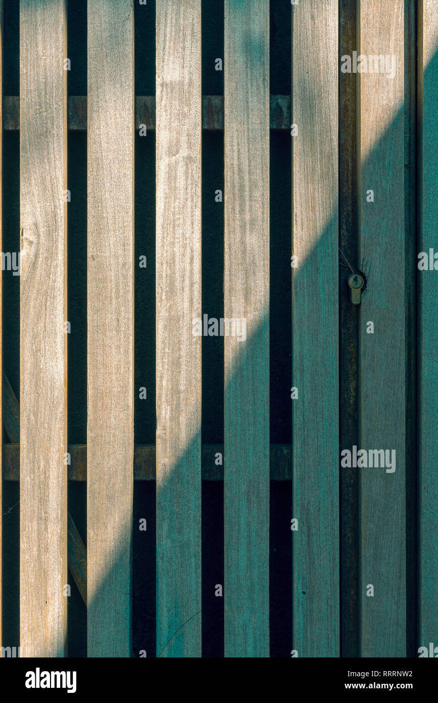Diagonal slats wooden door hi-res stock photography and images - Alamy