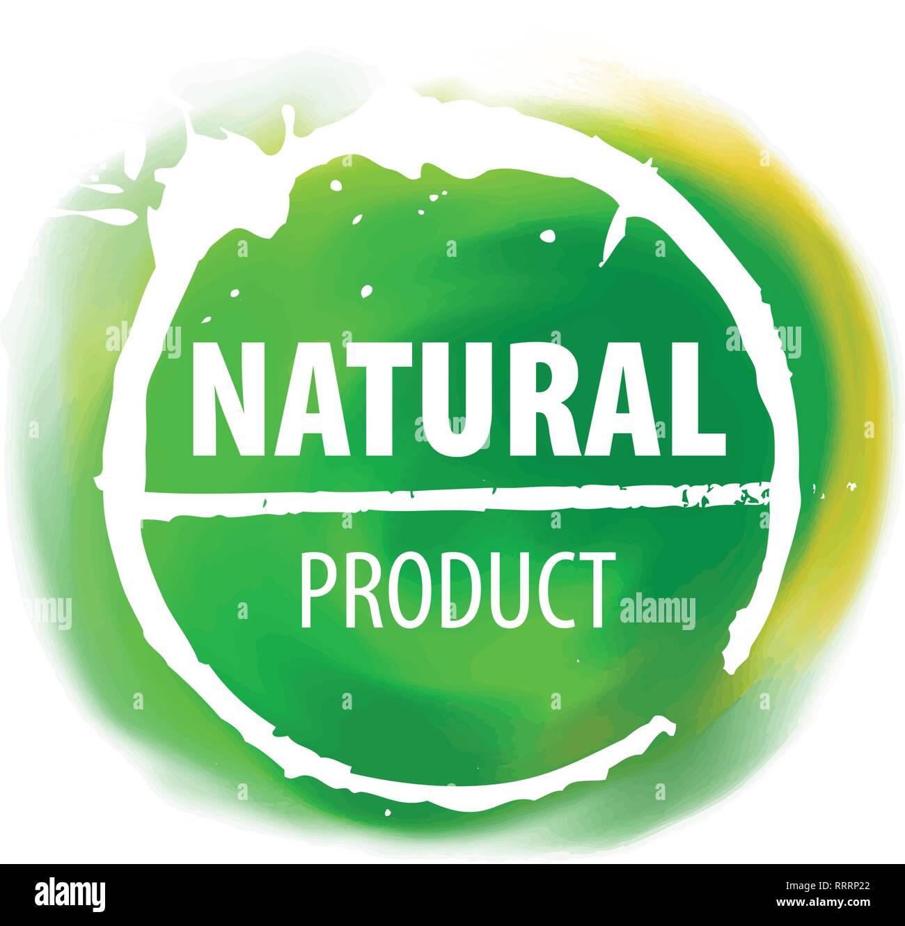 Sign with text natural product. Vector illustration Stock Vector Image ...