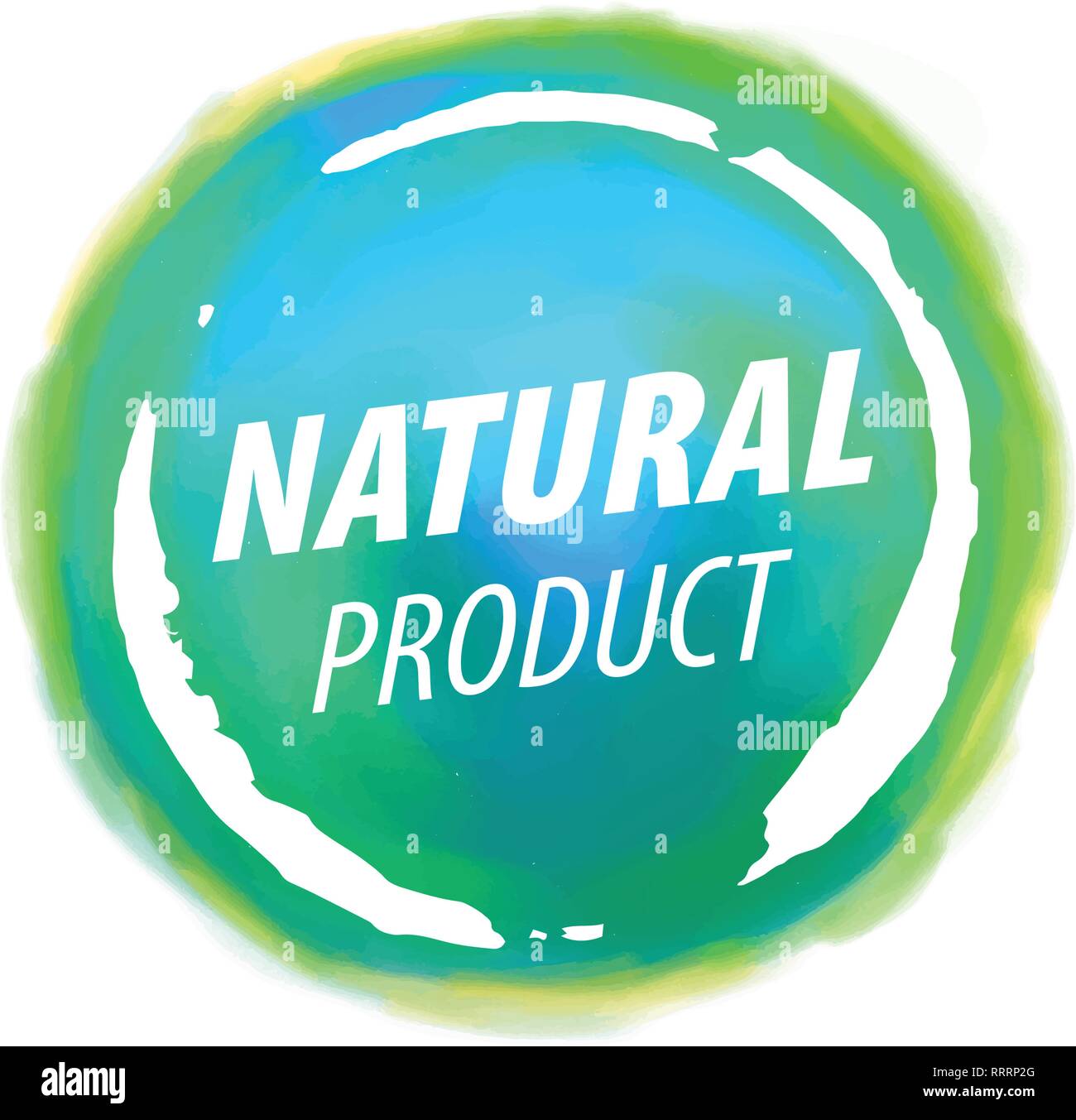 Sign with text natural product. Vector illustration Stock Vector Image ...