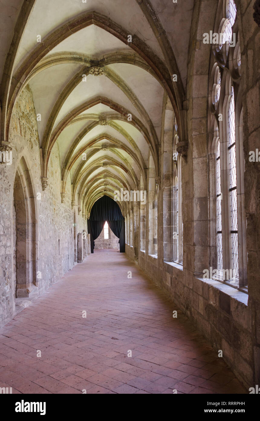 Kreuzgang, Zisterzienser Kloster Walkenried, Harz, Niedersachsen ...