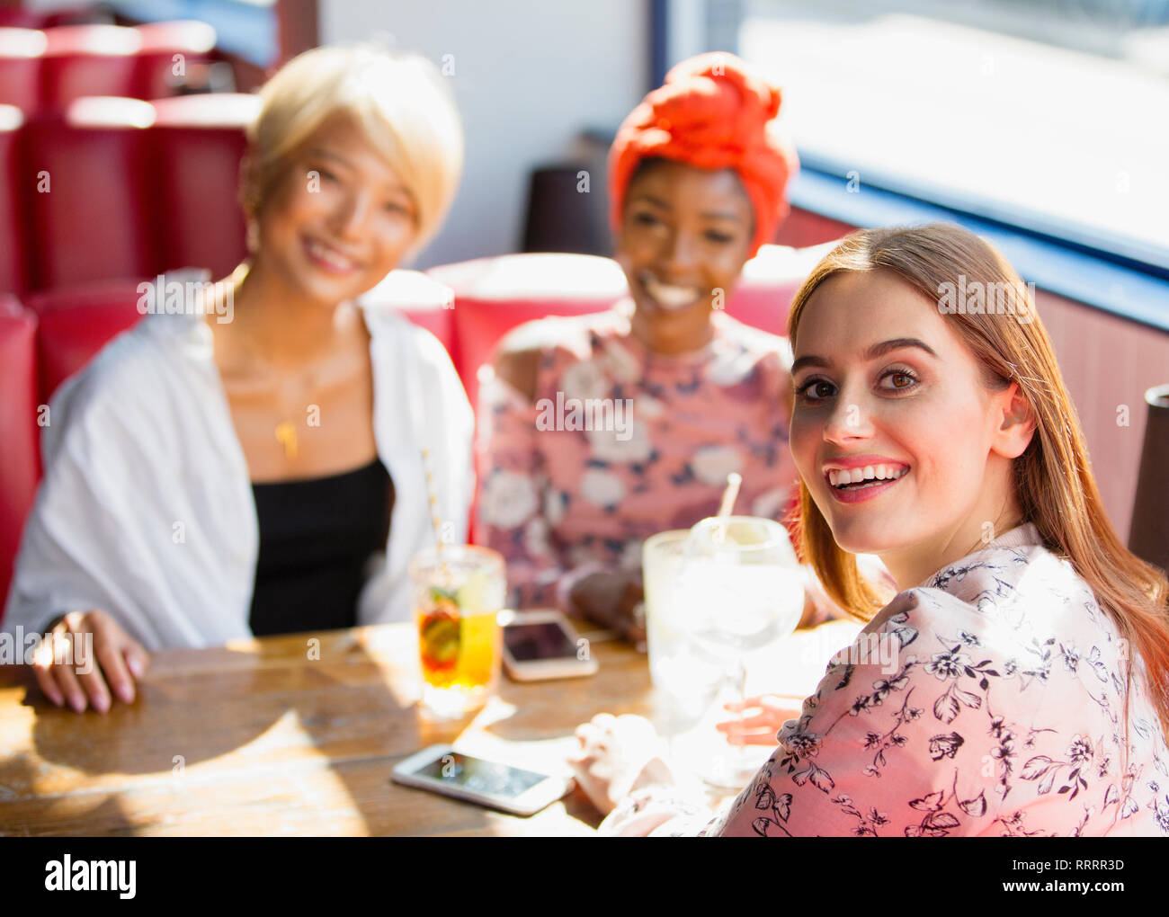 Women Sitting Dining Table Enjoying High Resolution Stock Photography ...