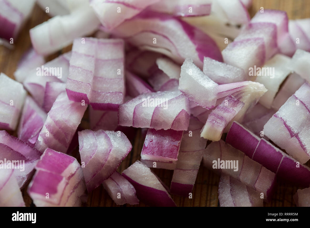 portion of chopped onion macro Stock Photo - Alamy