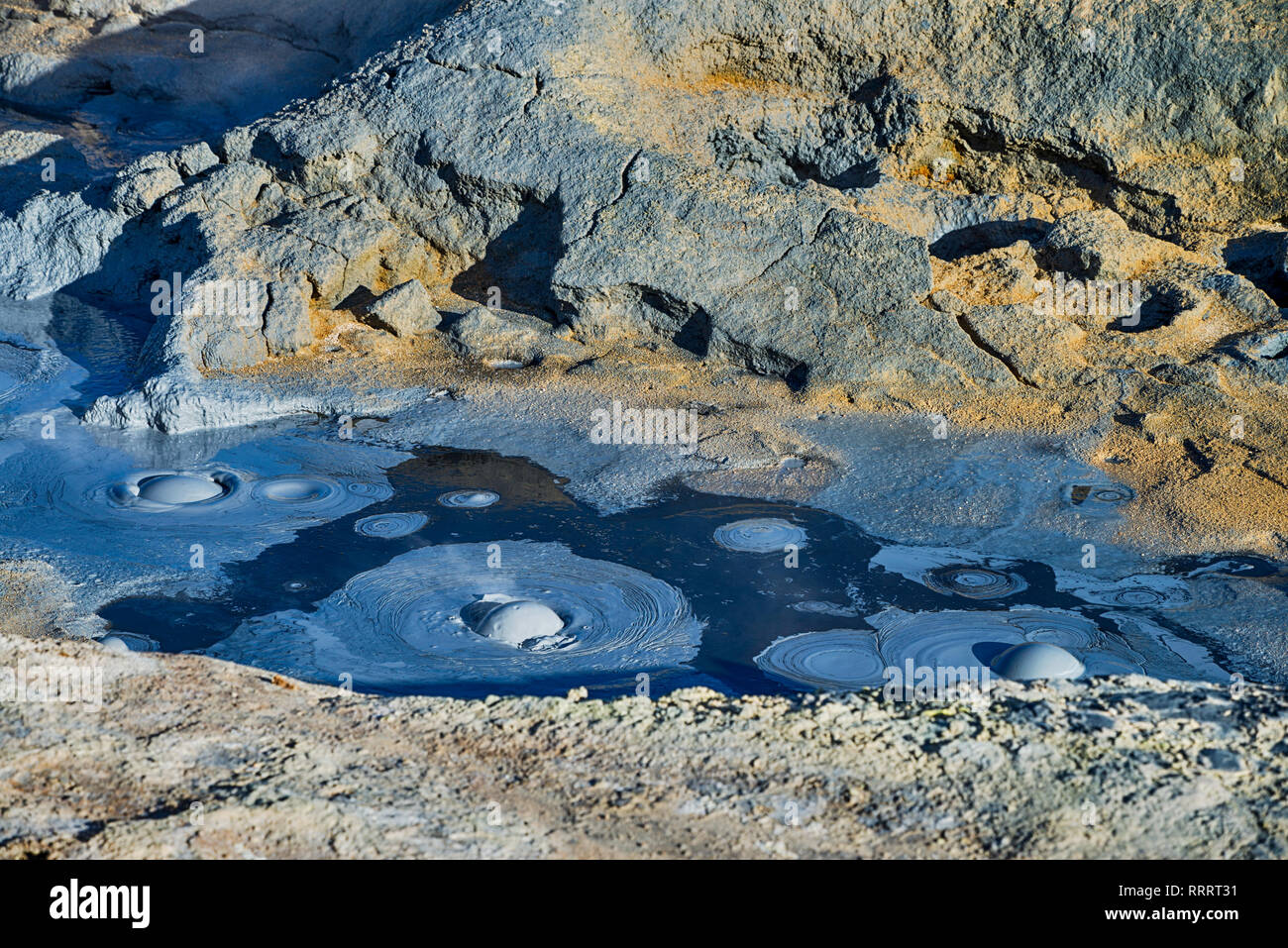 Geothermal activities in Hverir, Iceland Stock Photo - Alamy
