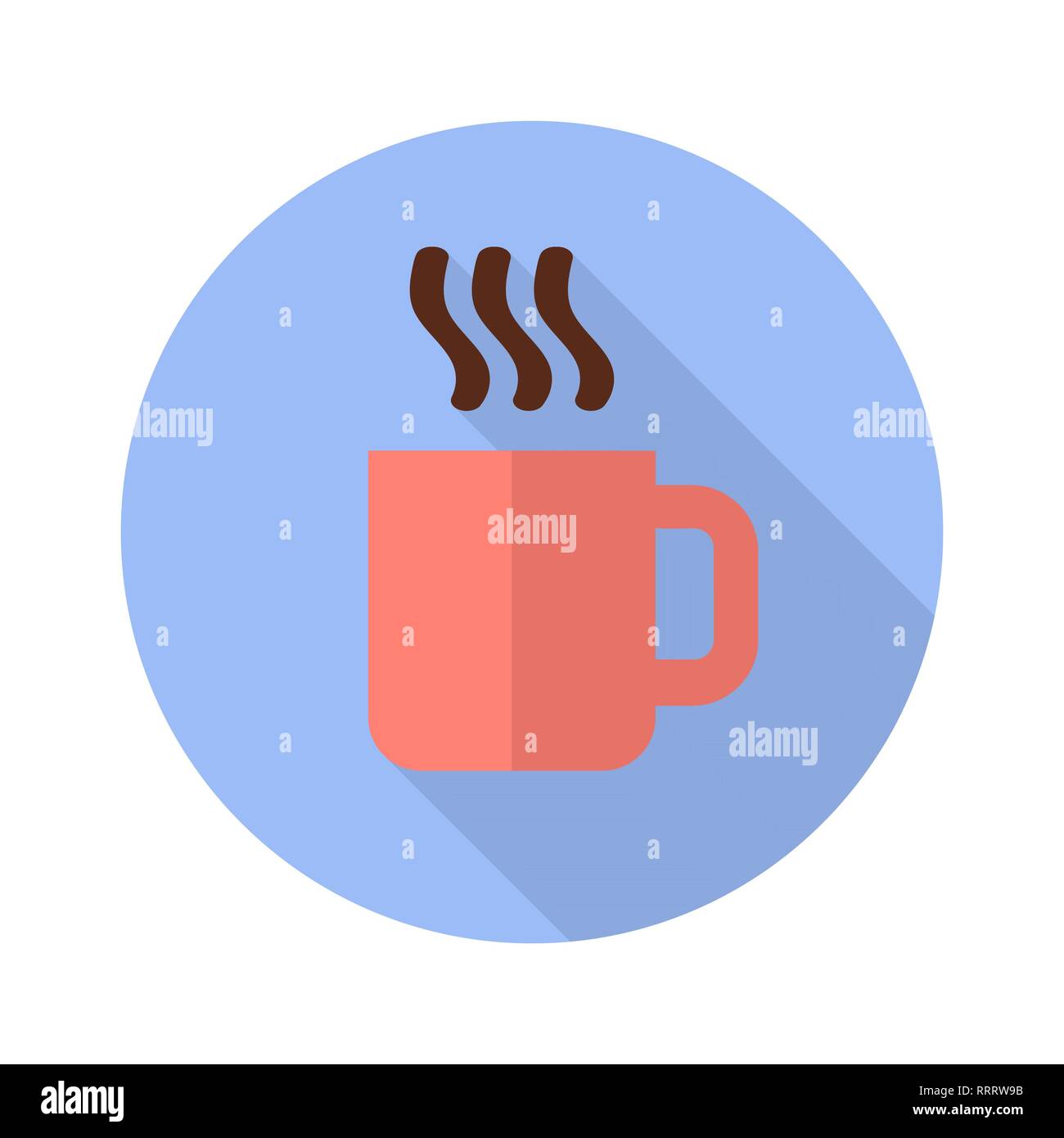 White cup coffee shadow Stock Vector Images - Alamy