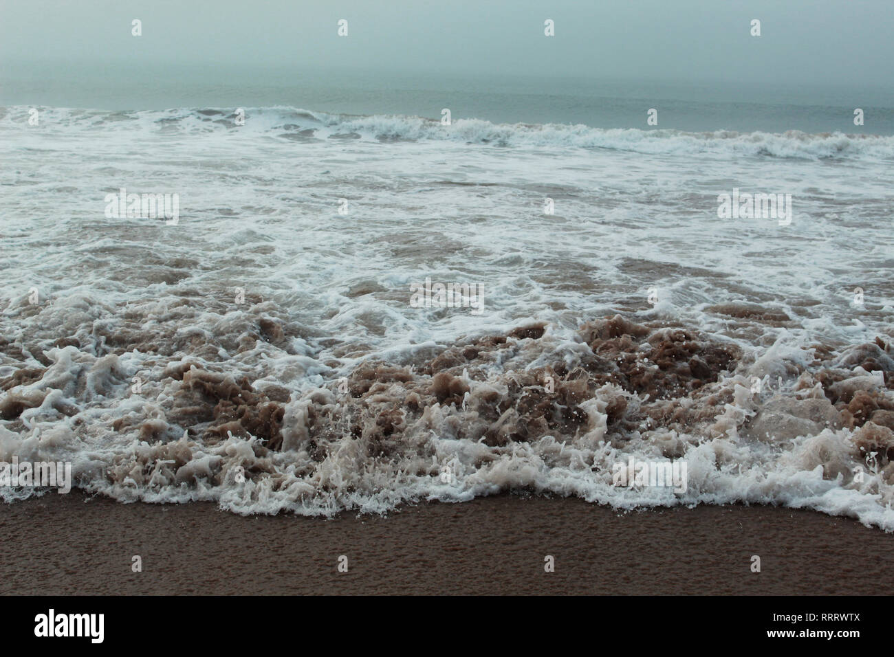 water flow at sea beach Stock Photo - Alamy