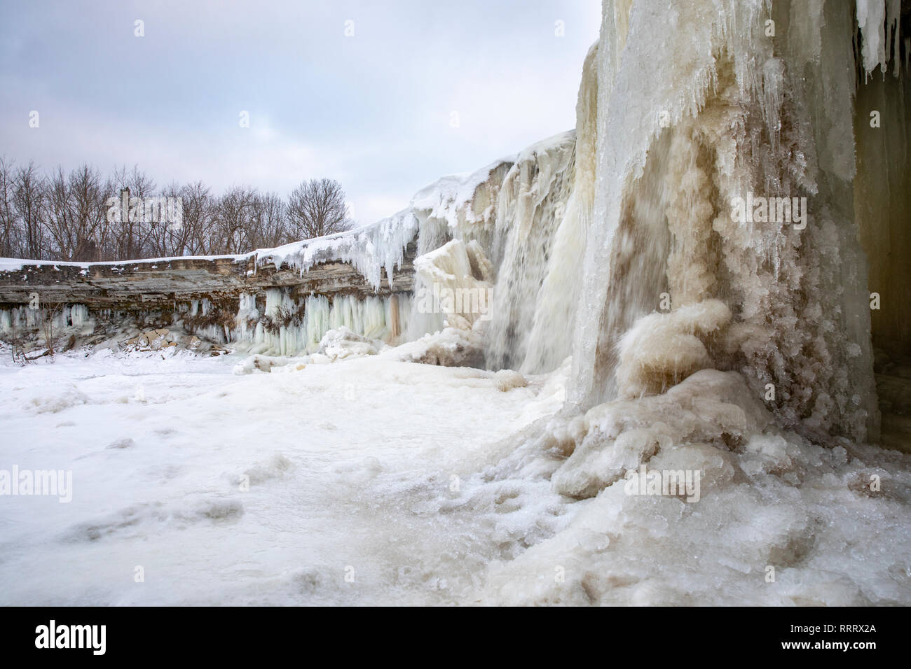 frozen jagala waterfall near Tallinn, Estonia Stock Photo - Alamy