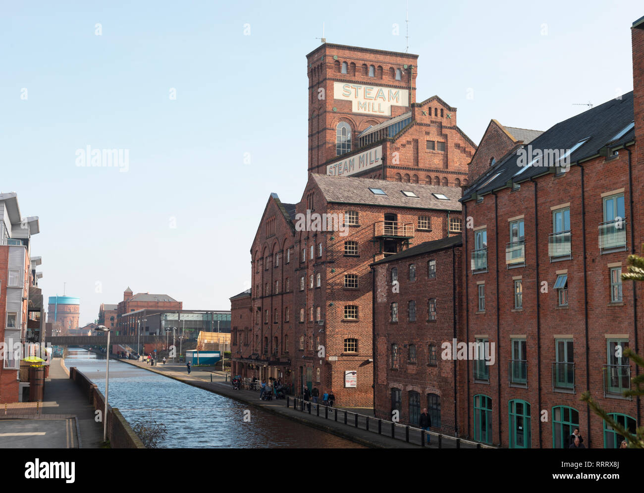 Chester, England - February 23, 2019: Street view of old factory and ...