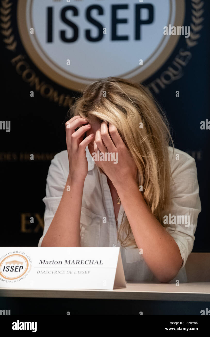 Marion Maréchal Le Pen is a French politician. She has created a school ...