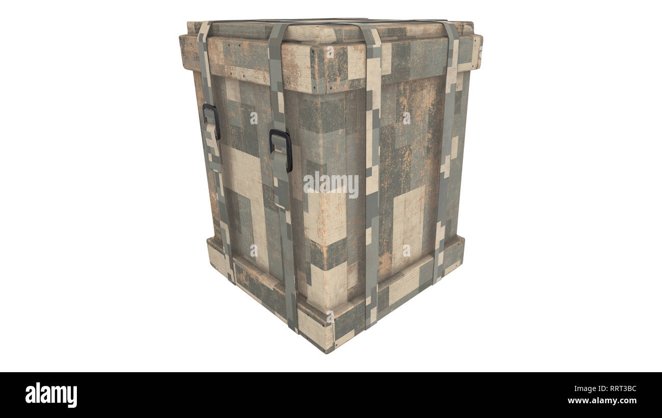 3d wooden pallet crate hi-res stock photography and images - Alamy