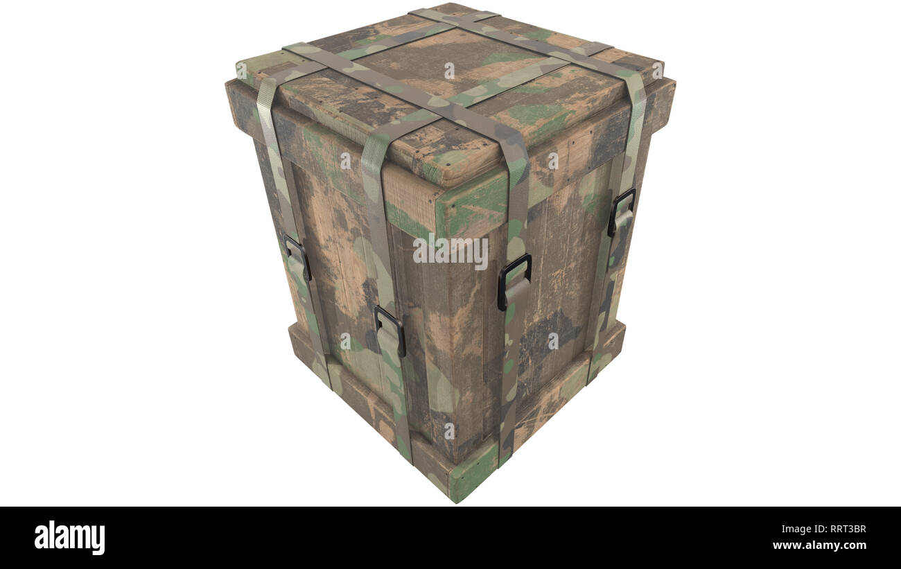 3d wooden pallet crate hi-res stock photography and images - Alamy