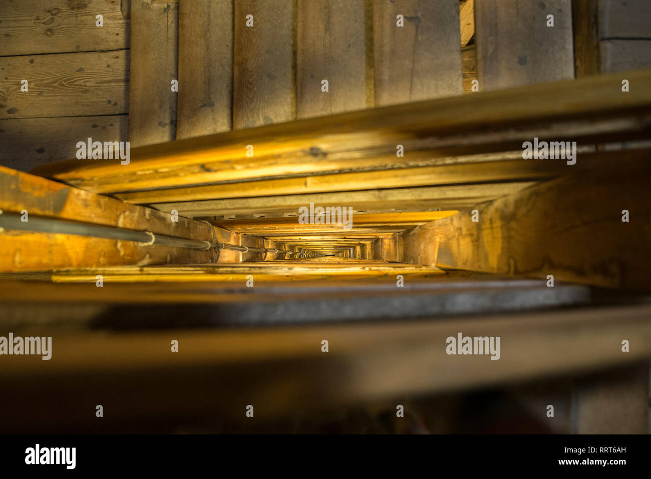 Wieliczka salt mine staircase, Krakow, Poland Stock Photo - Alamy
