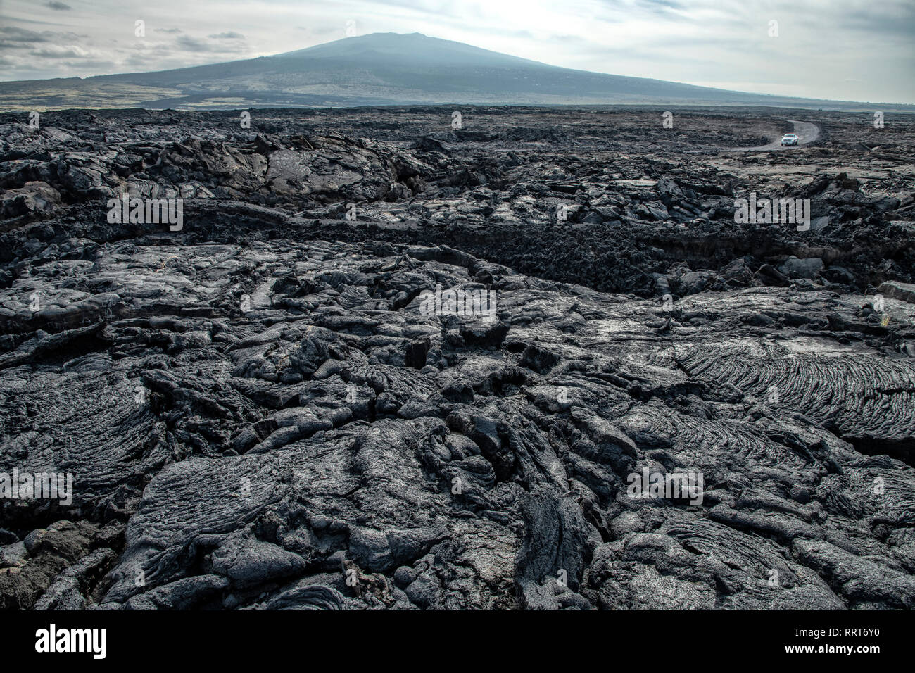 South Pacific, USA, Hawaii, Hawaiian, Island, Big Island, Lava field ...