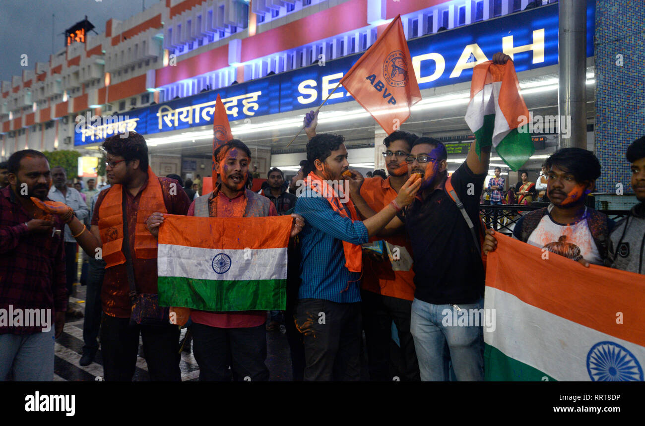 Kolkata, India. 26th Feb, 2019. Akhil Bharatiya Vidyarthi Parishad or ...
