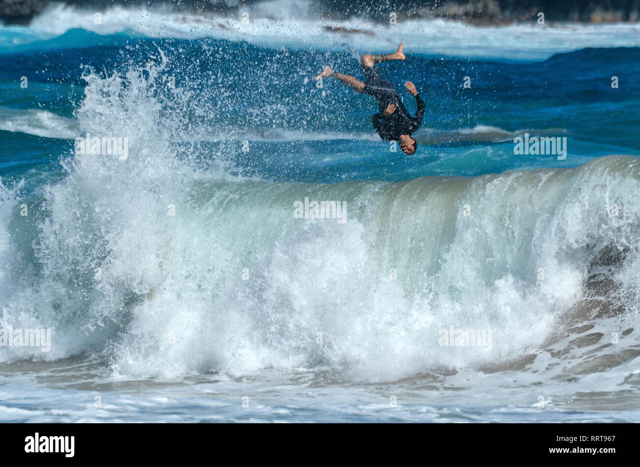 South Pacific, USA, Hawaii, Hawaiian, Maui, Hana, Surfer Stock Photo ...