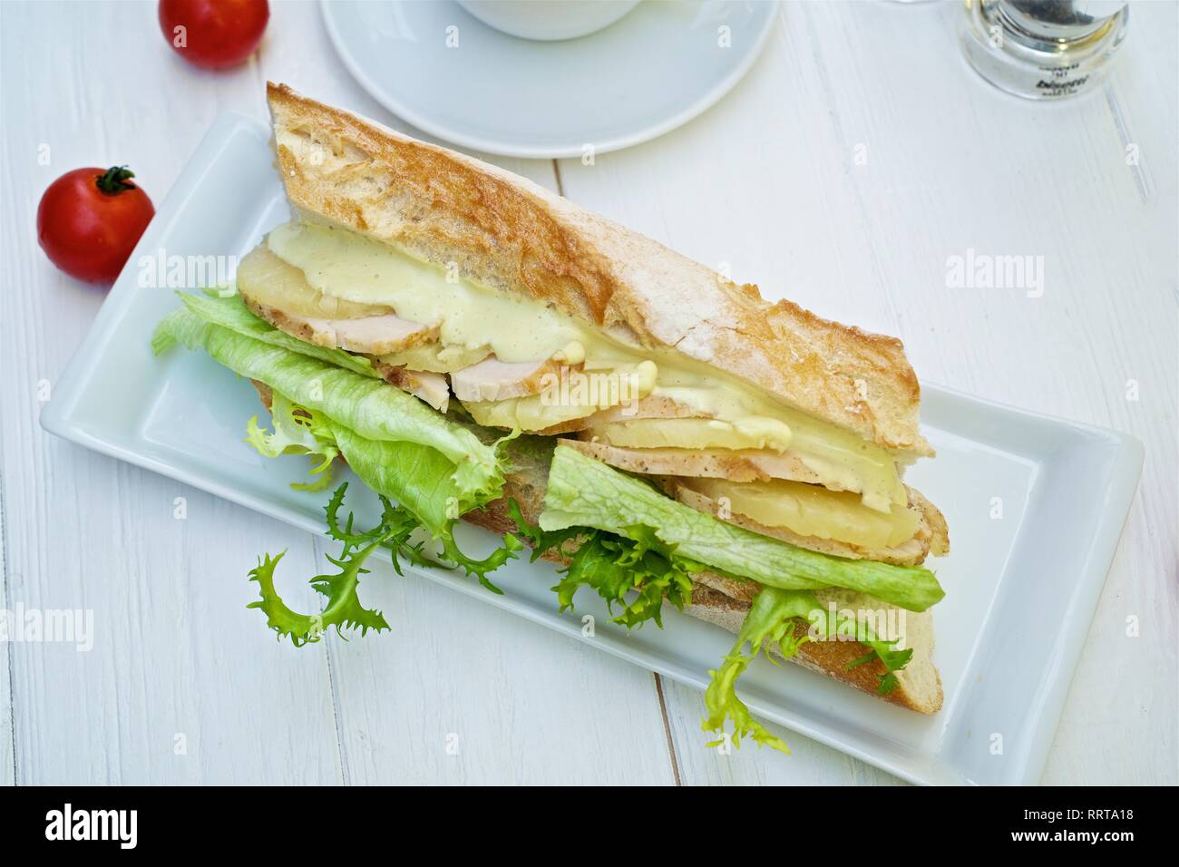 delicious sandwiches with different fillings Stock Photo - Alamy
