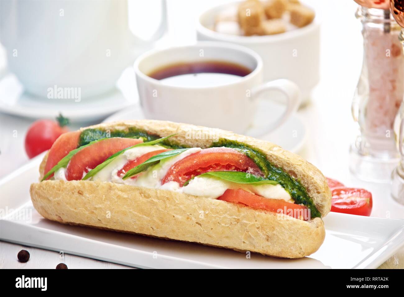 delicious sandwiches with different fillings Stock Photo - Alamy
