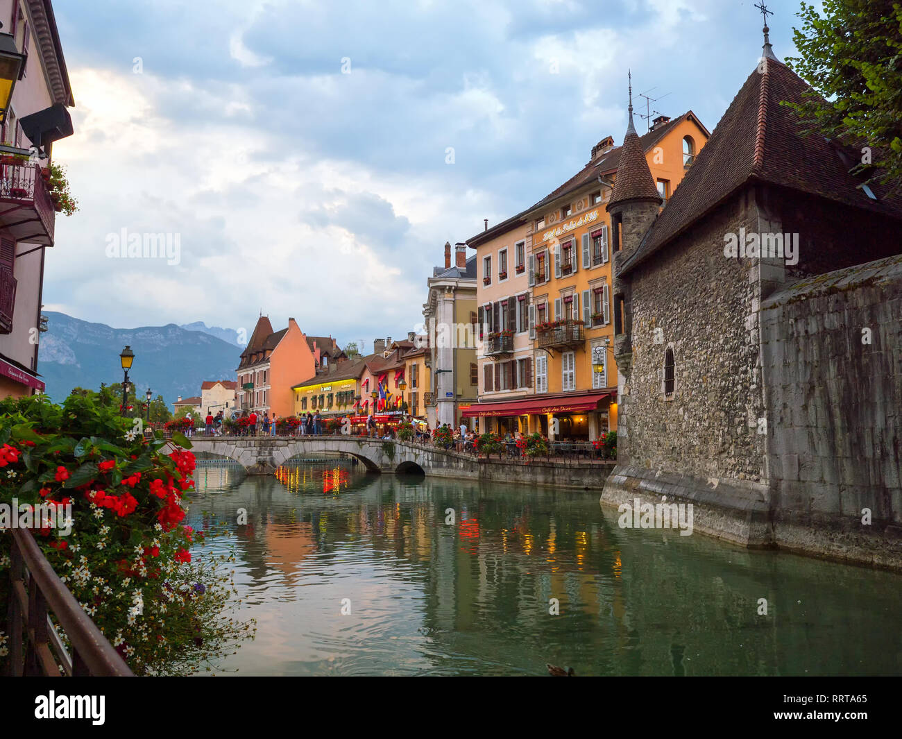 In the streets of amazing Annecy Stock Photo - Alamy