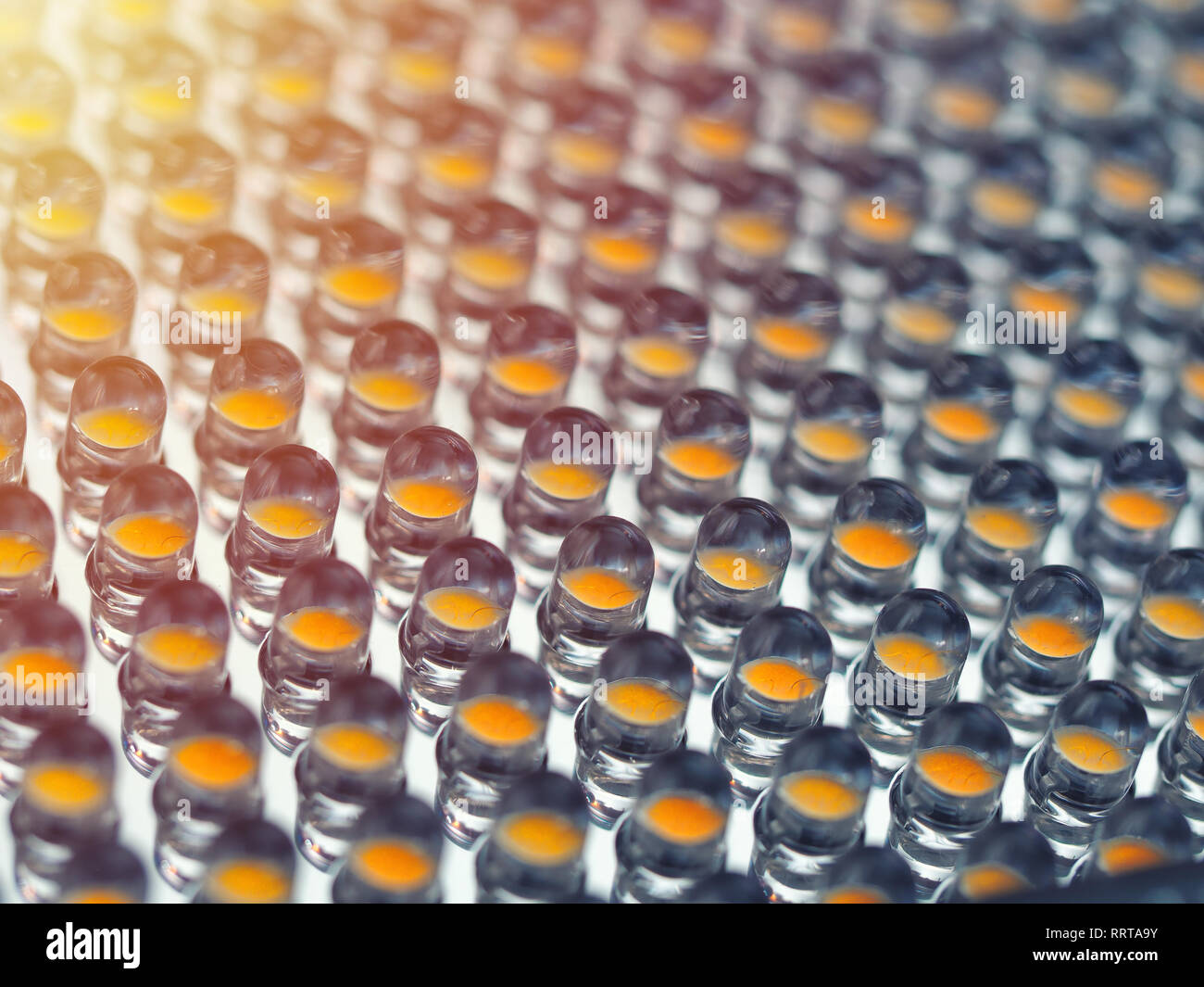 Close up on a grid of an LED array Stock Photo - Alamy