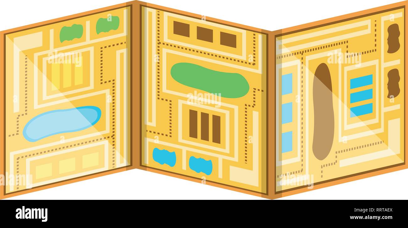 paper map guide icon vector illustration design Stock Vector Image ...