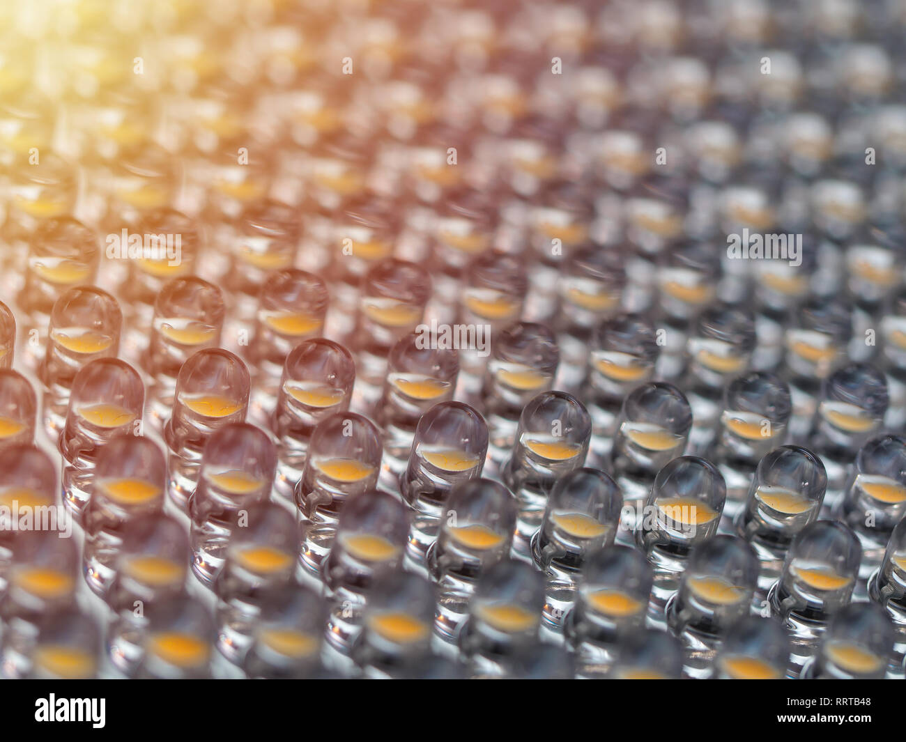 Close up on a grid of an LED array Stock Photo - Alamy
