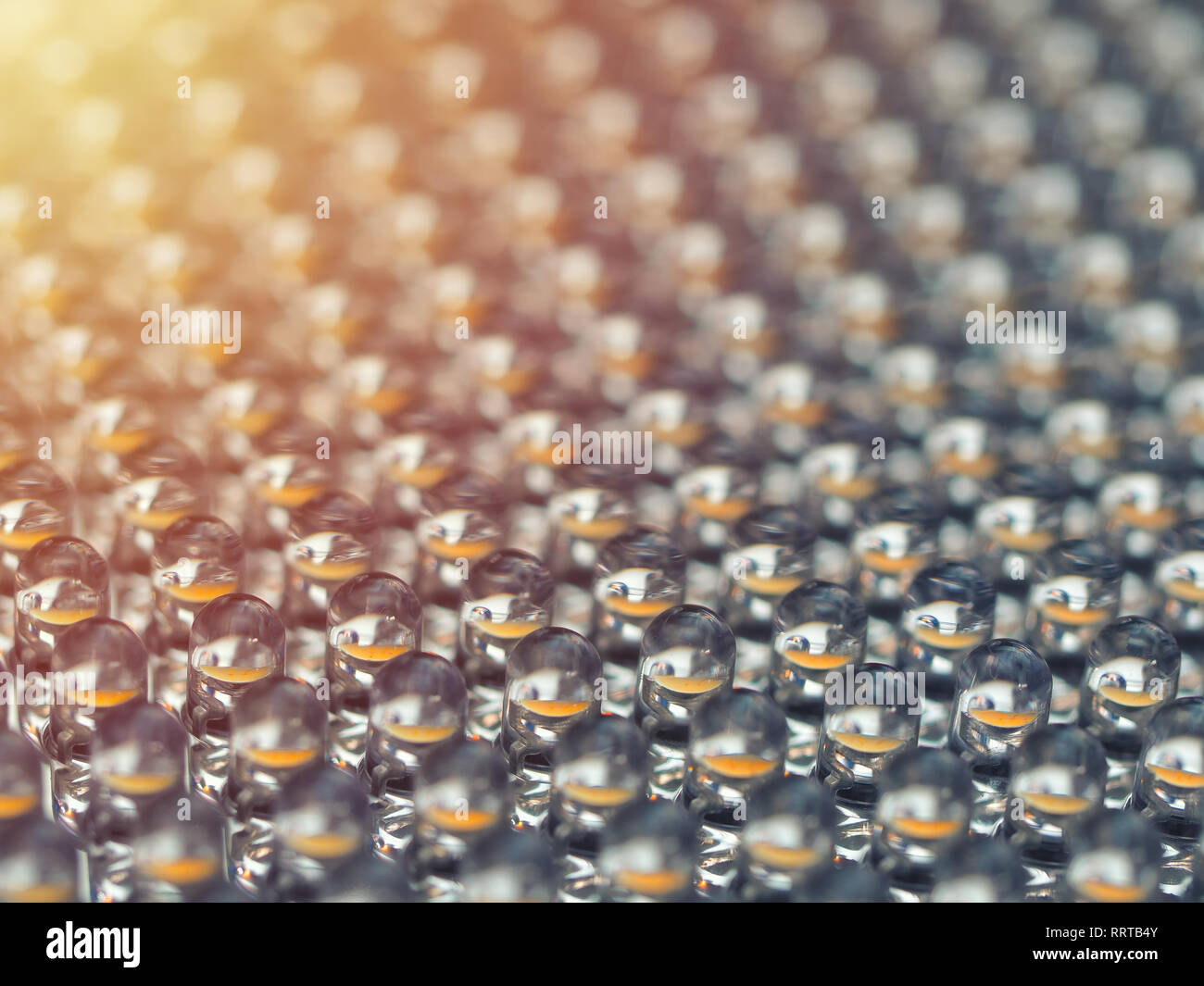 Close up on a grid of an LED array Stock Photo - Alamy