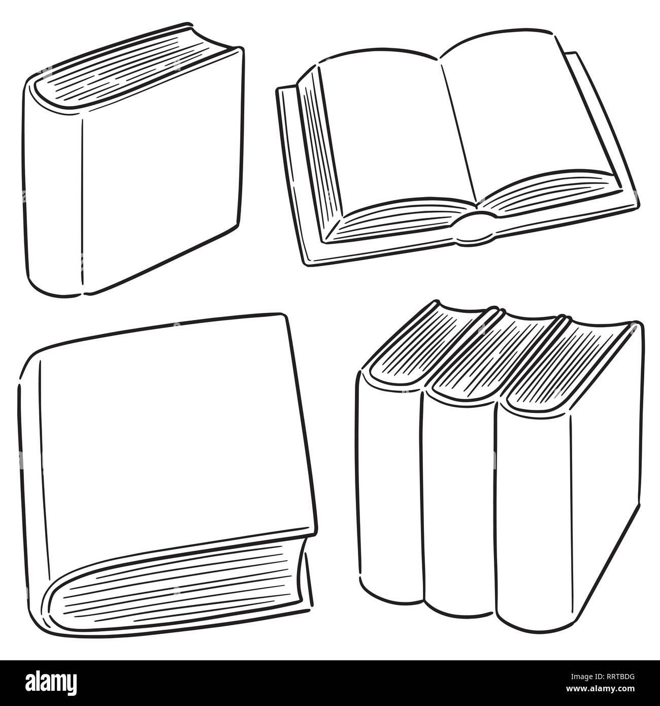 vector set of book Stock Vector Image & Art - Alamy