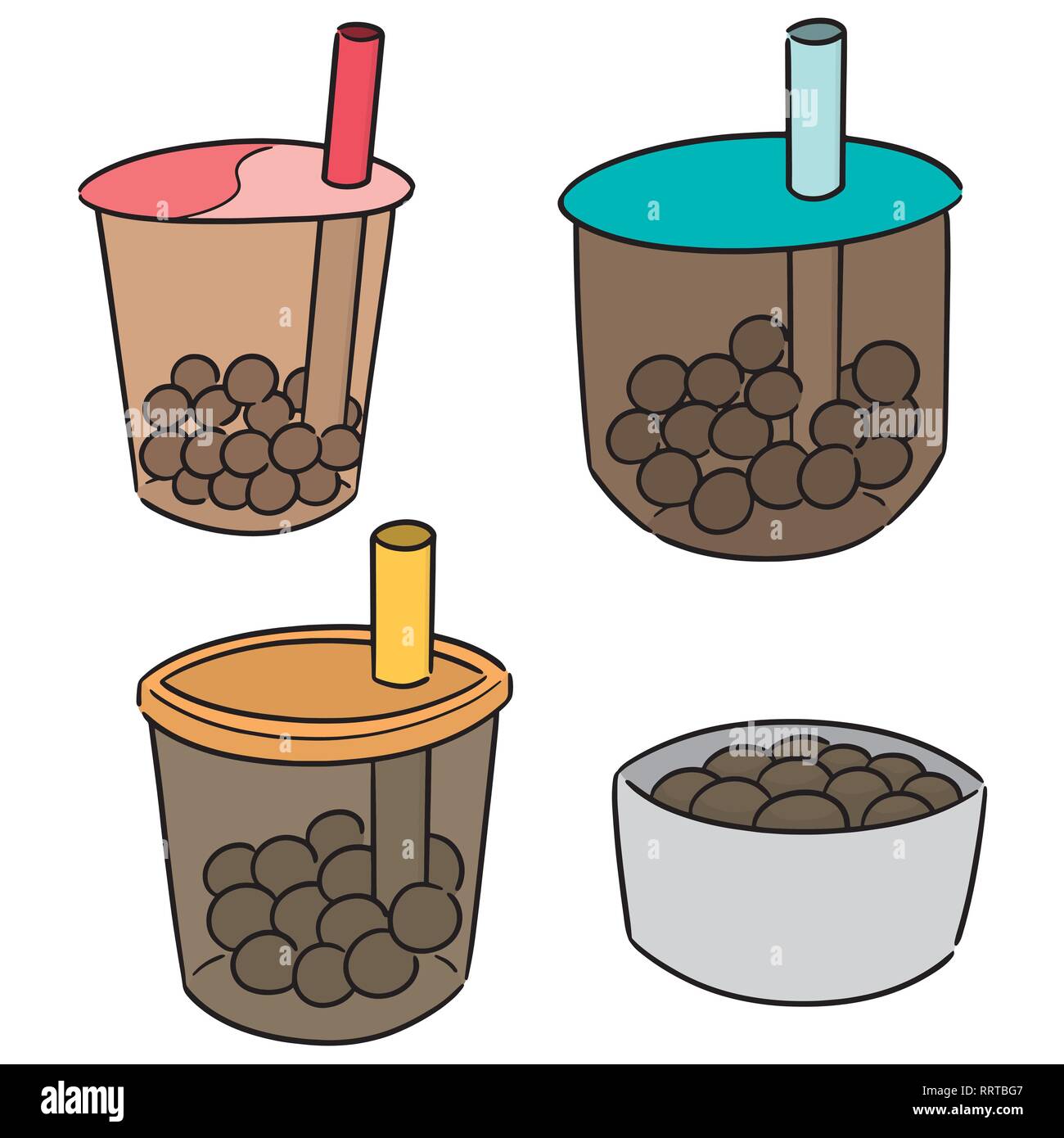 Delicious milk tea design Stock Vector Images - Alamy