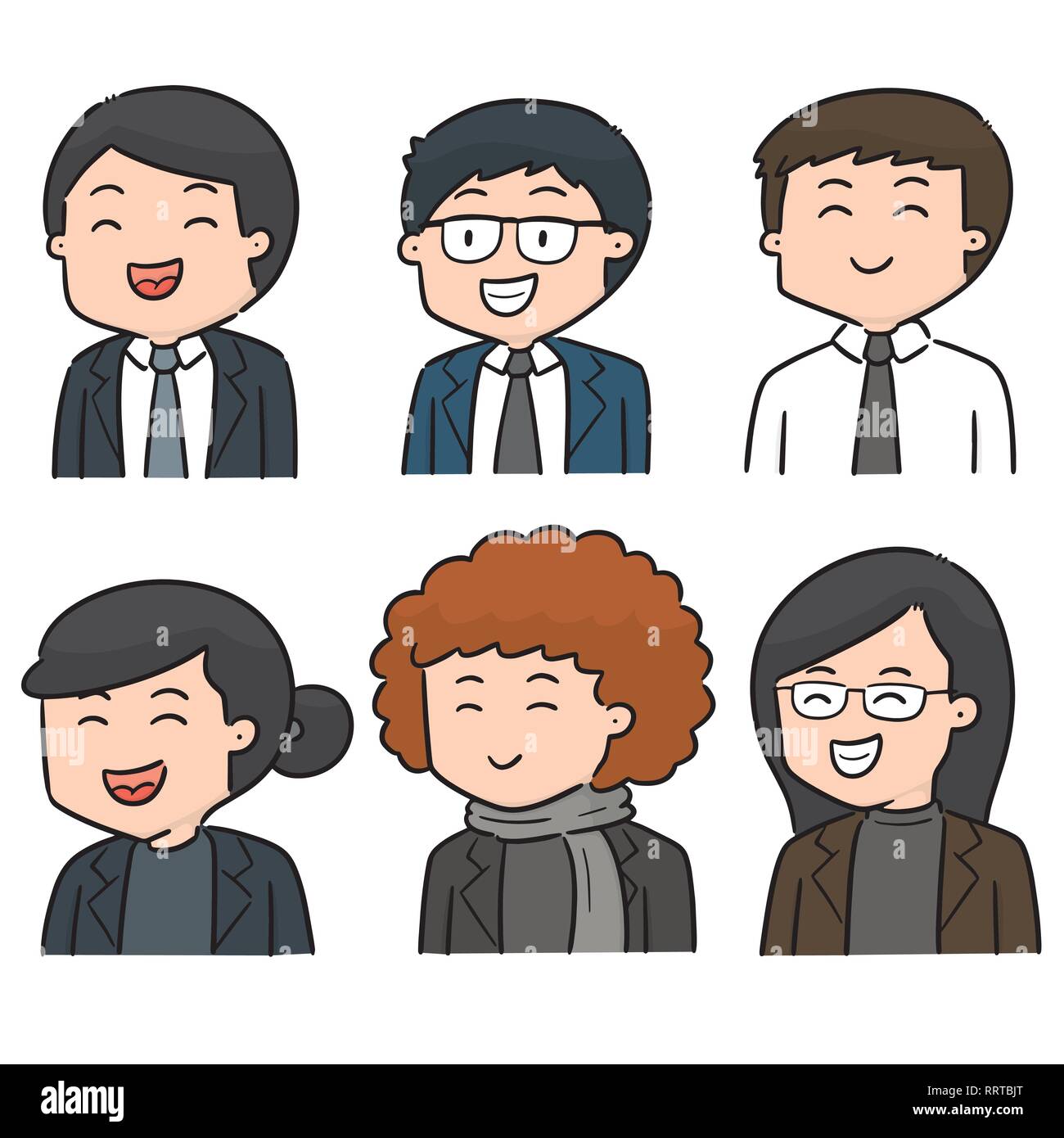 vector set of people Stock Vector Image & Art - Alamy