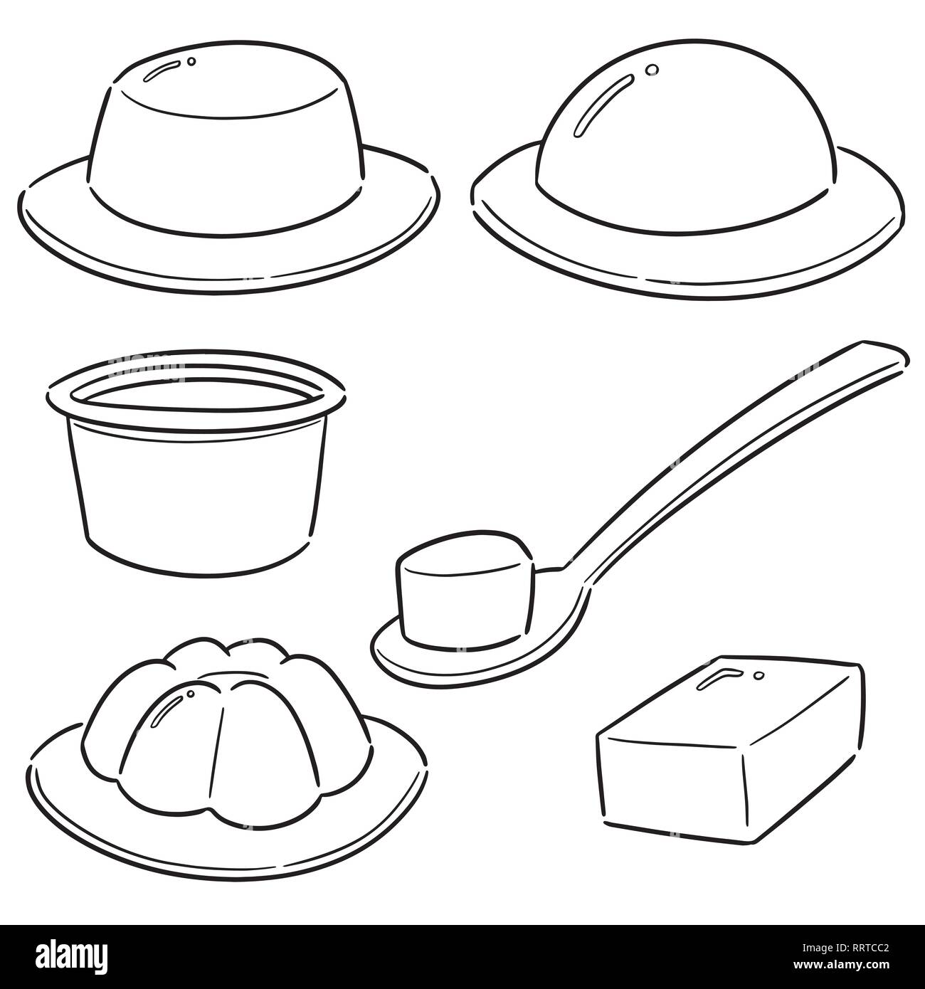 vector set of jelly Stock Vector Image & Art - Alamy