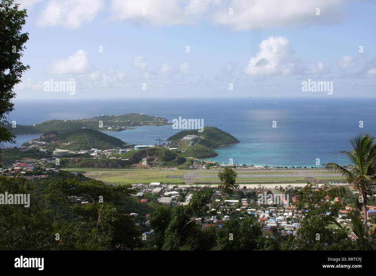 St Thomas Runway Stock Photo - Alamy